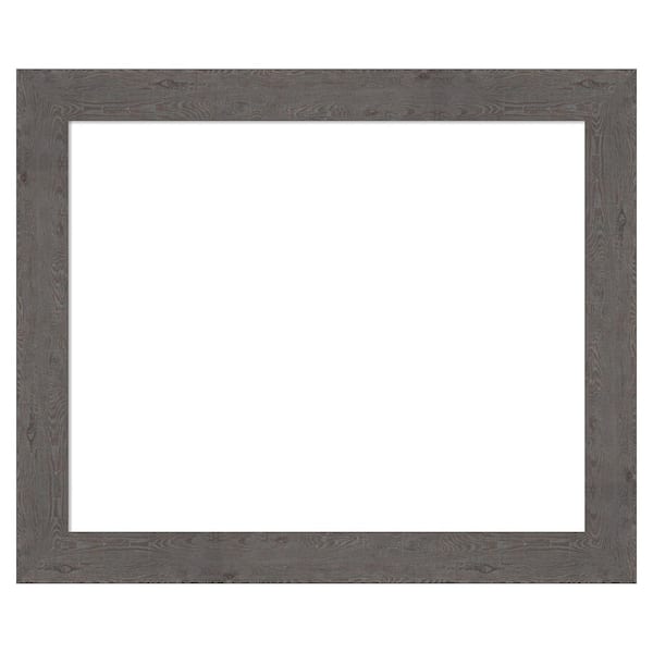 Amanti Art Rustic Plank Grey 35 in. x 29 in. Polystyrene Framed Dry ...