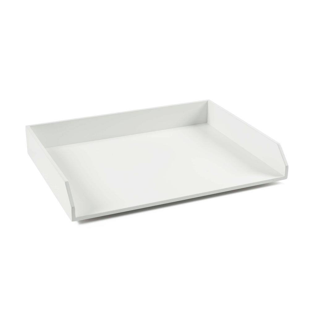 Design Ideas Simple Structure Letter Tray, White 3483411