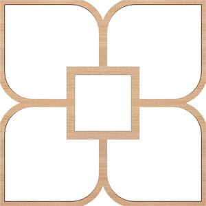 Ekena Millwork 39 in. W x 39 in. H x-3/8 in. T Small Olivia Decorative ...