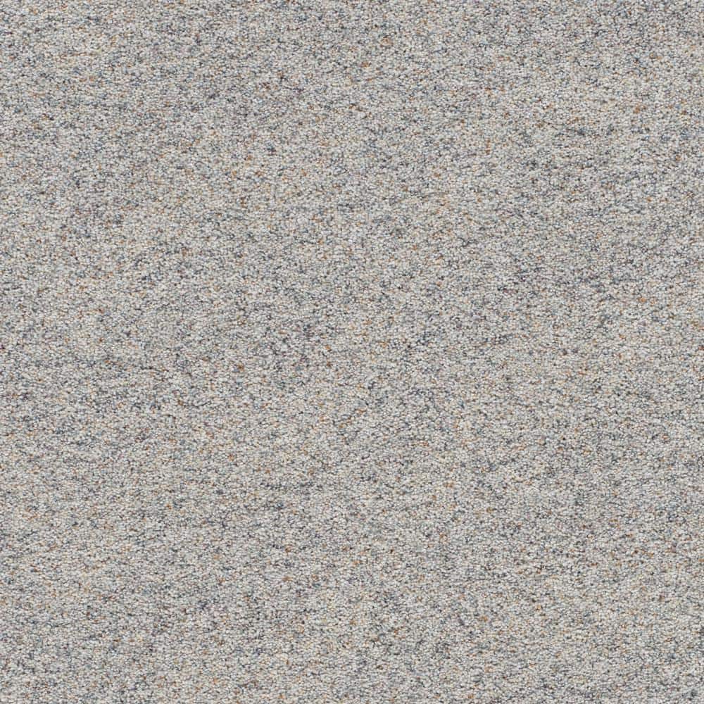 Lifeproof Modern Mosaic II-King Gray-55 oz. SD Polyester Texture Carpet ...