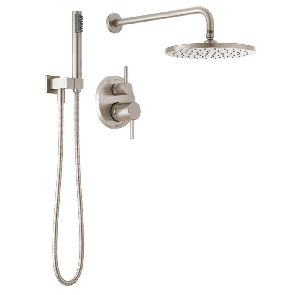 Delta Modern 1-Handle Shower Trim Kit with Hand Shower in Spotshield ...