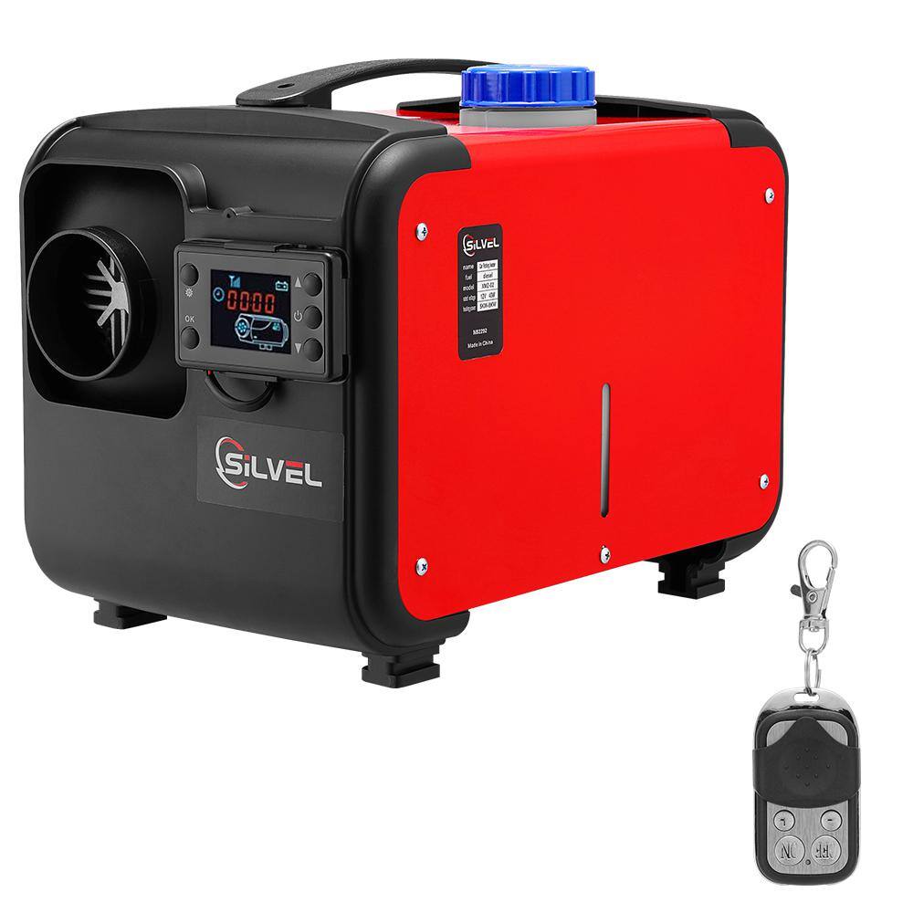 SILVEL 27304 BTU 8000-Watt Red Diesel Heater All-In-1 Kerosene Space ...