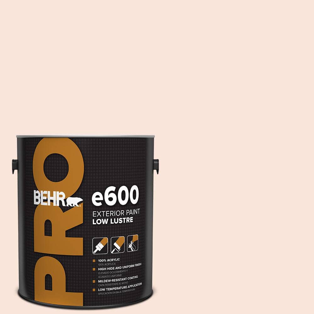 BEHR PRO 1 gal. #220C-1 White Peach Low Luster Exterior Paint PR62001 ...
