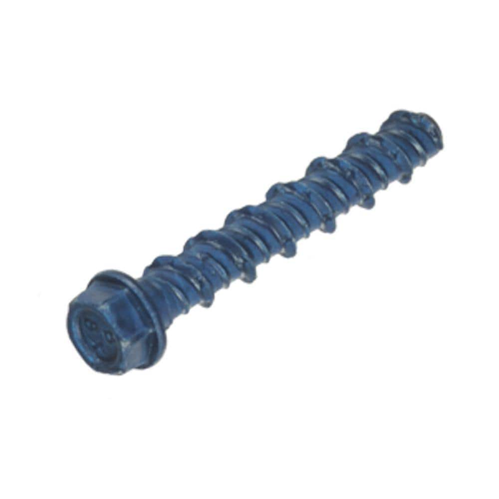 Tapcon 1/2 in. x 3 in. Hex-Washer-Head Large Diameter Blue Concrete ...