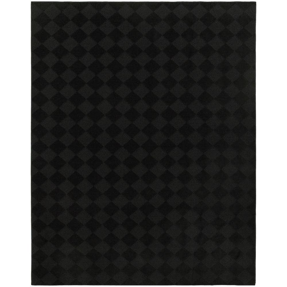 Garland Rug Diamond Black 5 ft. x 7 ft. Area Rug CL020A06008415 - The ...