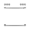 Cafe Front Control Gas Range Handle and Knob Kit in Brushed Stainless ...