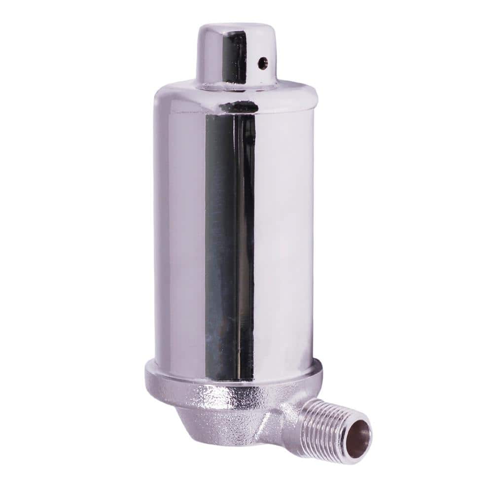 PLUMBFLEX 1/8 in. Chrome Threaded Adjustable Angle Steam Air Radiator ...