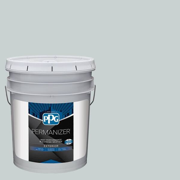PERMANIZER 5 gal. PPG1036-2 Winter Chill Semi-Gloss Exterior Paint ...