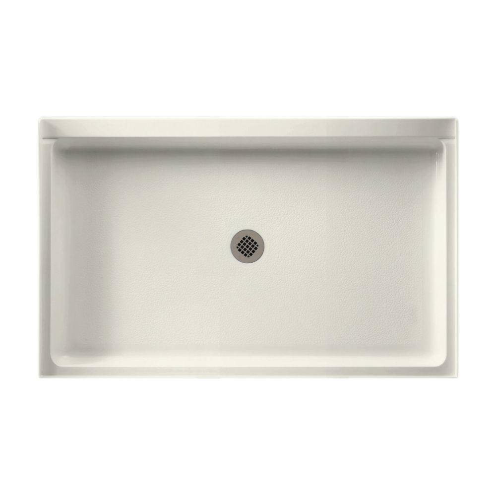 Swan Veritek 34 in. x 54 in. Single Threshold Center Drain Shower Pan ...