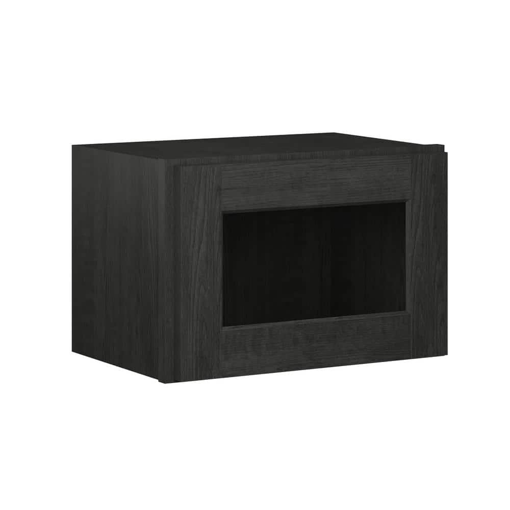 Hausvita 18 in. W x 12 in. D x 12 in. H in Shaker Charcoal Plywood ...