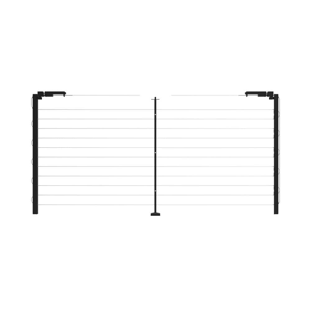 Barrette Outdoor Living Elevation Aluminum 6 ft. x 36 in. Matte Black ...