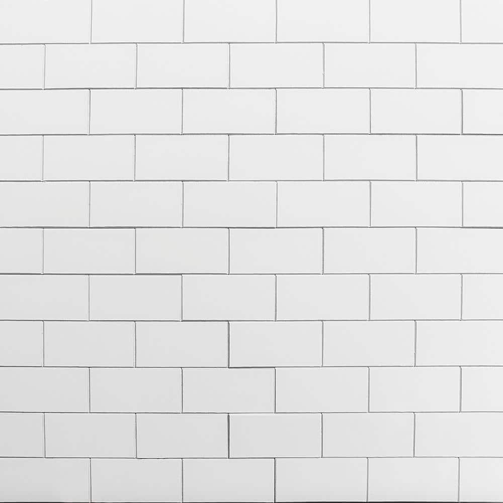 Ivy Hill Tile Luxe Core Subway White 4 in. x 0.16 in. SPC Peel and ...