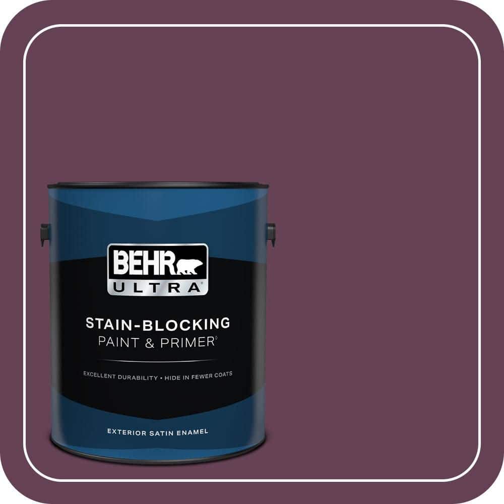 BEHR ULTRA 1 gal. #S-G-690 Delicious Berry Satin Enamel Exterior Paint ...