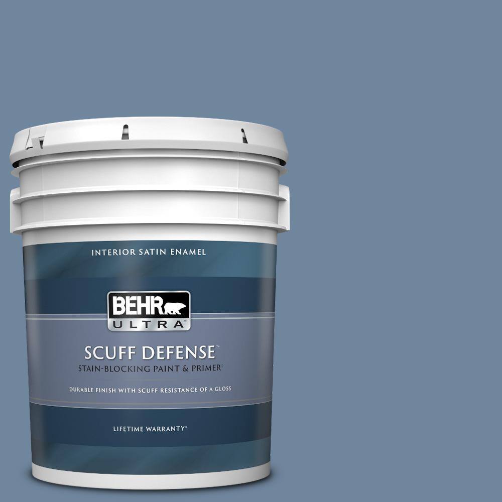 BEHR ULTRA 5 gal. #S520-5 Thundercloud Extra Durable Satin Enamel ...