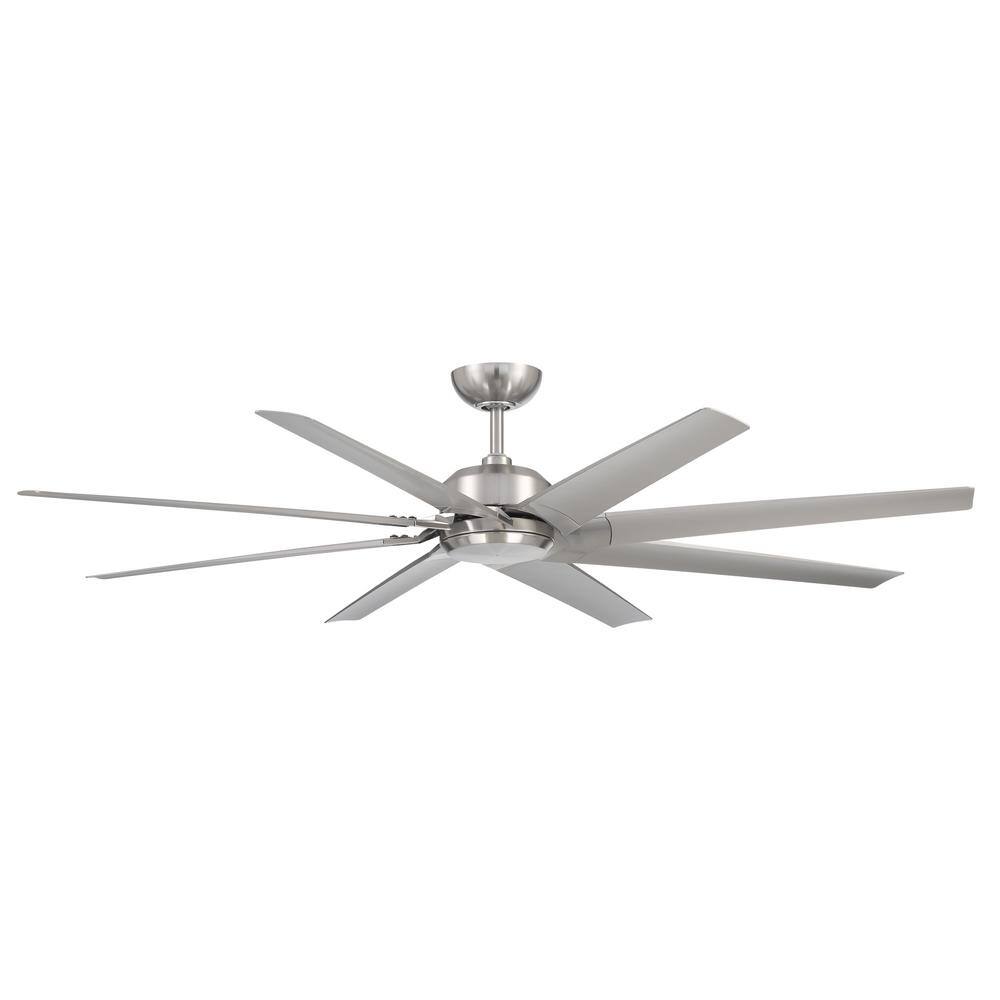 Modern Forms Roboto XL 70 in. Indoor/Outdoor in Brushed Nickel 8-Blade ...