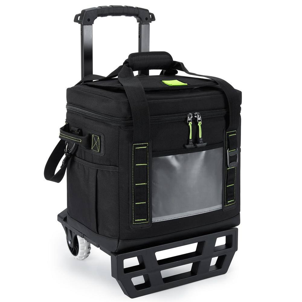 Portable 30 qt. Collapsible Rolling Soft Side Cooler Reinforced All ...