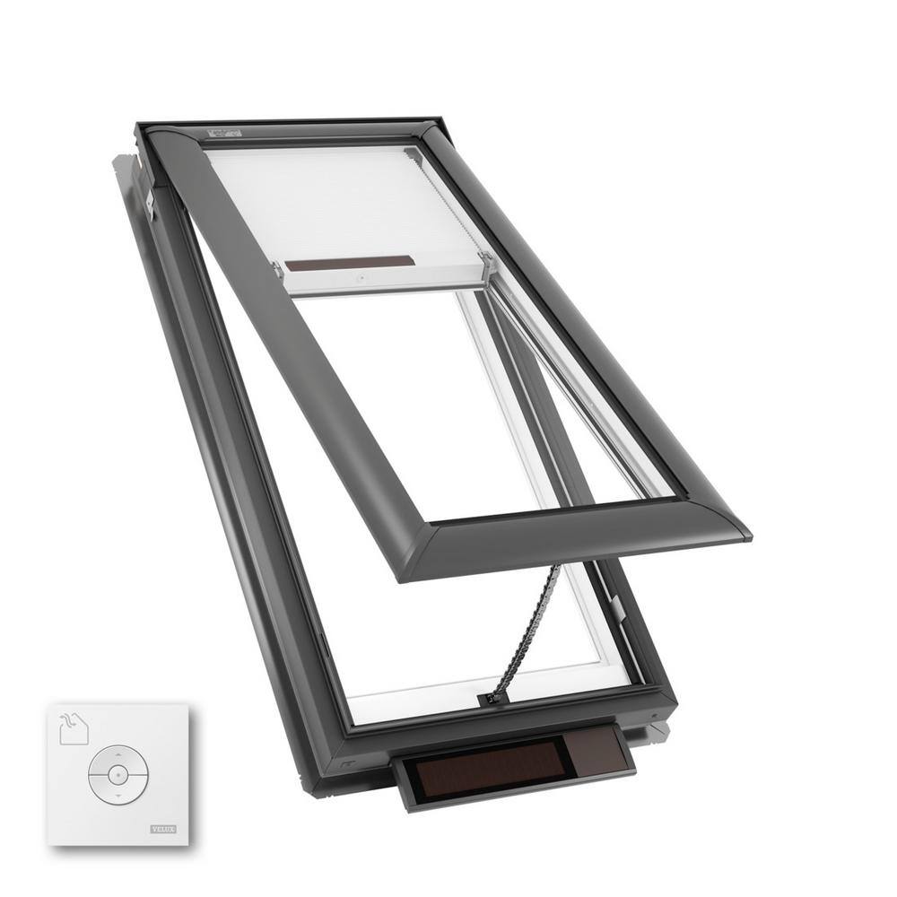 Reviews for VELUX 30-1/16 in. x 54-7/16 in. Solar Powered Venting Deck Mount Skylight w ...