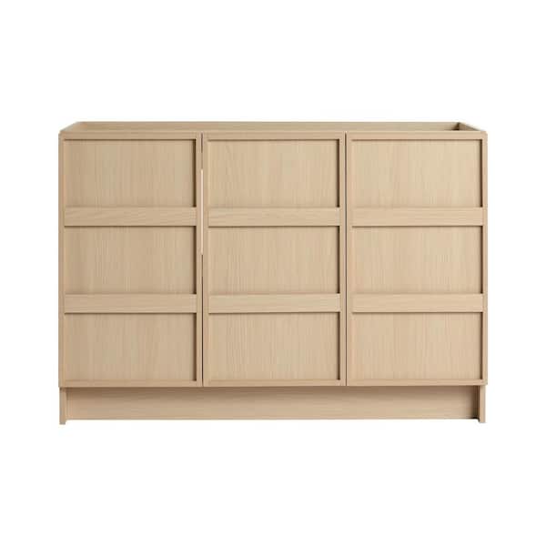 TCYO 48 in. Bath Vanity Cabinet without Top in Oak Unassembled ...