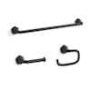 KOHLER Sundae 3-Piece Bath Hardware Set in Matte Black R31063-BL - The ...