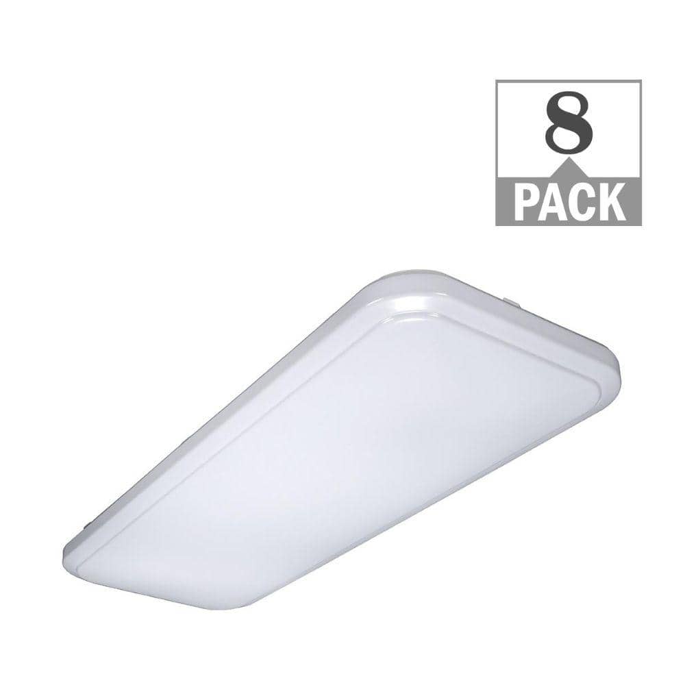 ETI LIGHTING 49 in. x 18 in. Traditional White LED Flush Mount Light ...