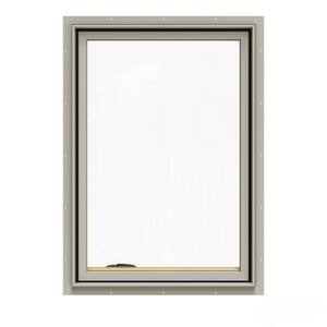 JELD-WEN 24.75 in. x 40.75 in. W-2500 Series Bronze Painted Clad Wood ...