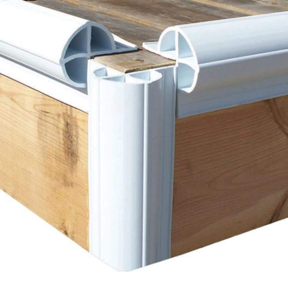 Dock Edge 16 ft. Corner Edge Profile, White DE1040F - The Home Depot