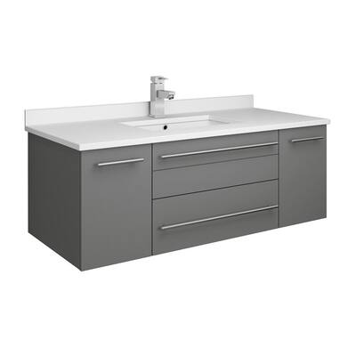 42 Inch Vanities - Floating - Bathroom Vanities - Bath - The Home Depot