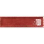 EMSER TILE Raku Ruby 2.95 in. x 11.81 in. Glossy Brick Look Ceramic ...