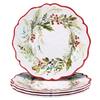 Certified International Multi-Colored Christmas Gatherings Dinner Plate ...
