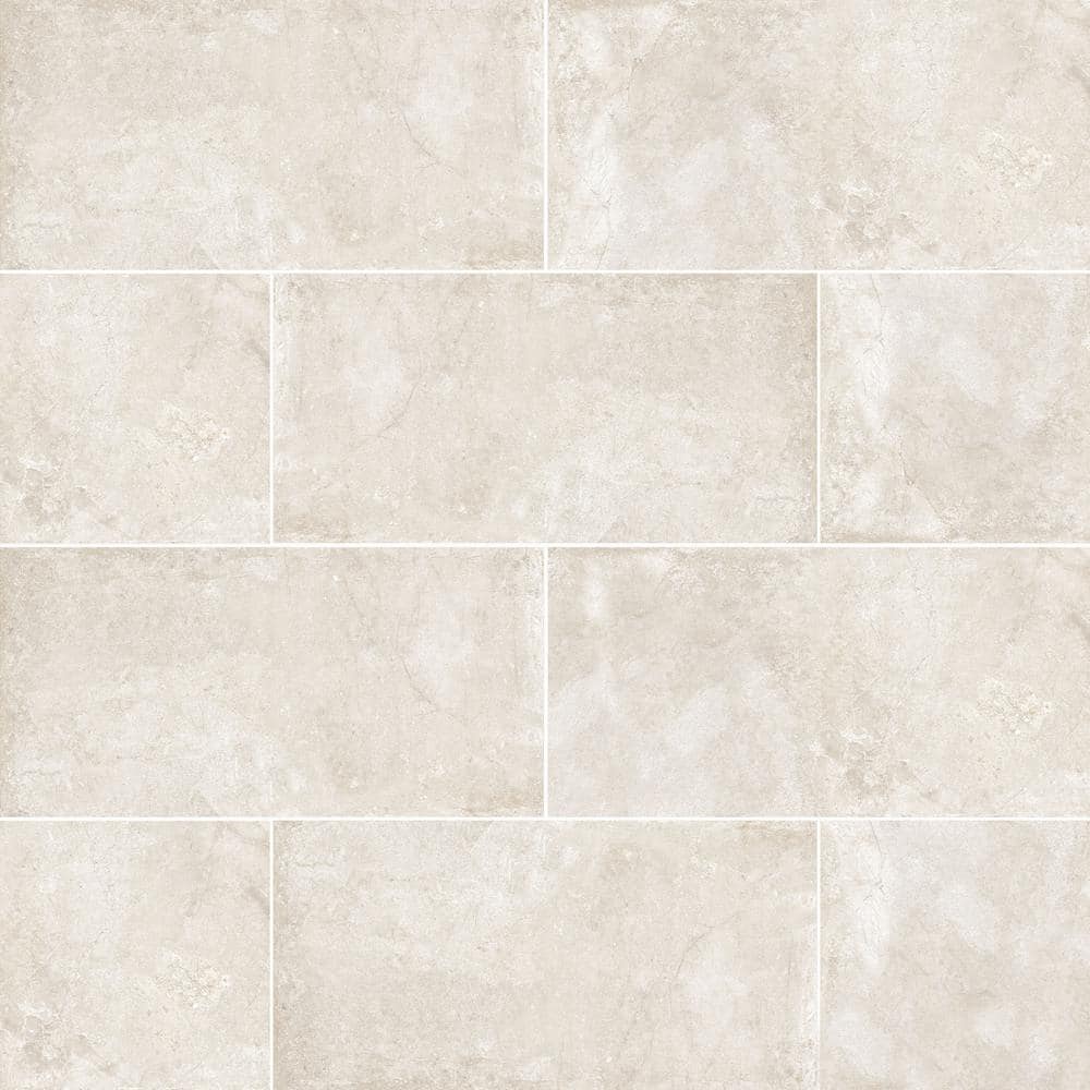 MSI Sorena Cream 24 in. x 48 in. Matte Porcelain Marble Look Floor And ...