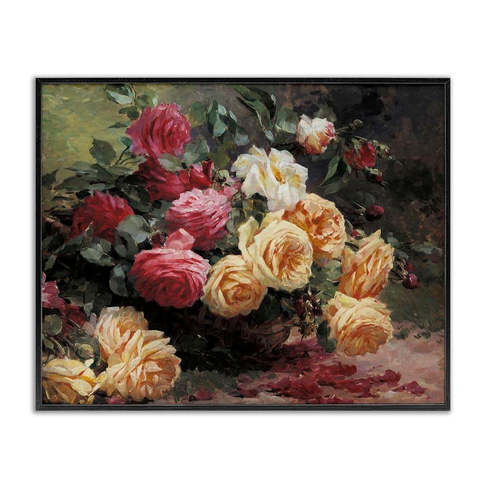 Stupell Industries Vintages Roses Still Life by Albert-Tibulle Furcy de ...