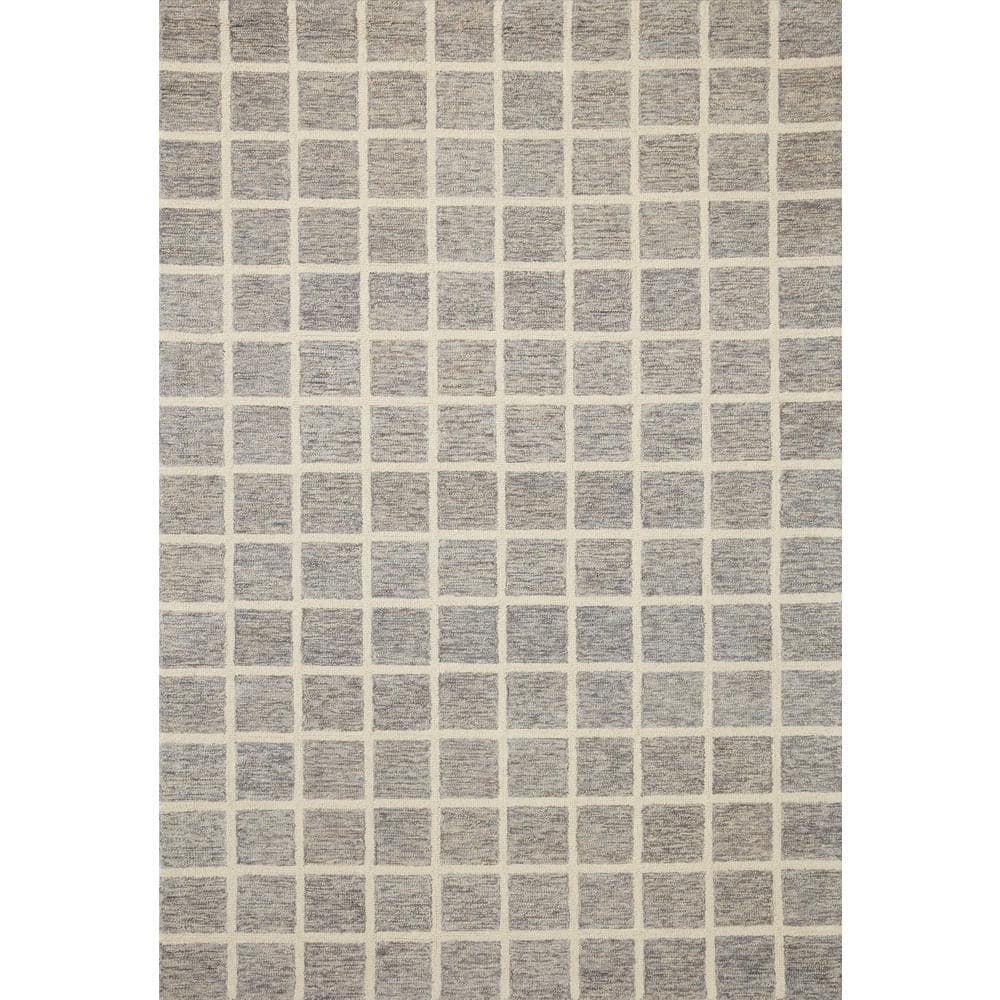 Loloi Chris Loves Julia Polly Slate/Ivory 18 in. x 18 in. Sample Hand ...