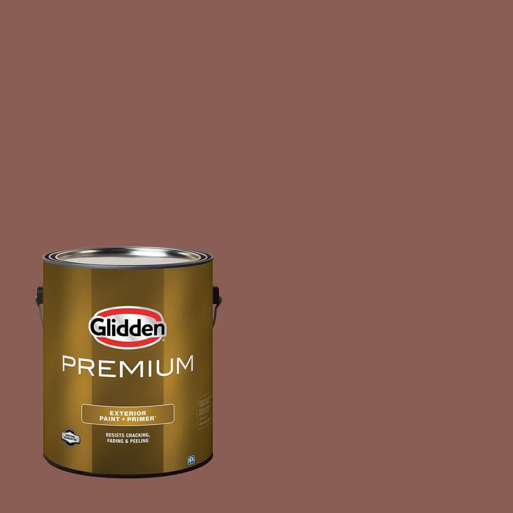 Glidden Premium 1 gal. PPG1060-6 Raspberry Truffle Satin Exterior Latex ...
