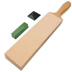 Sharpal Large Double-Sided Leather Strop (Genuine Cowhide) Kit with 2 ...
