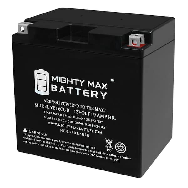 MIGHTY MAX BATTERY YB16CL-B 12-Volt 19AH SLA Replacement Battery ...