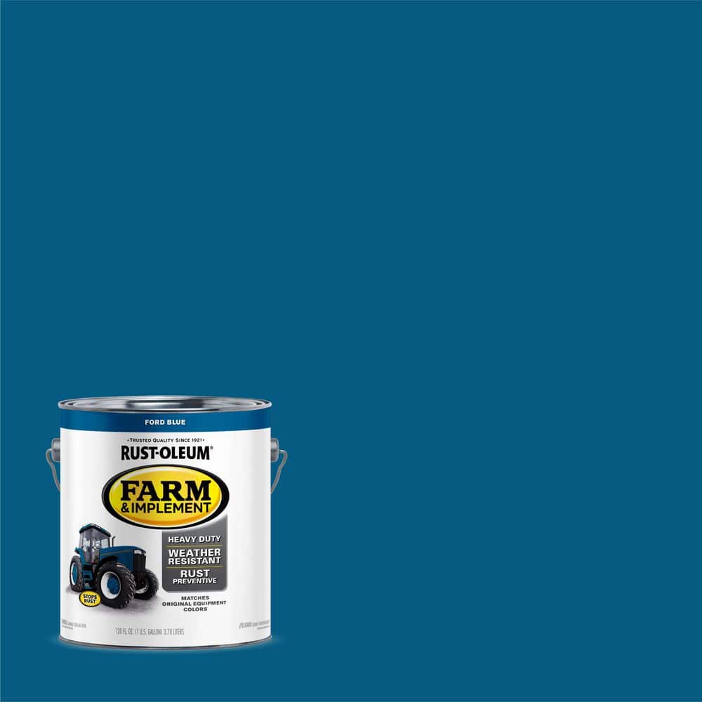 Rust-Oleum 1 gal. Farm Equipment Ford Blue Gloss Enamel Paint 280172 ...