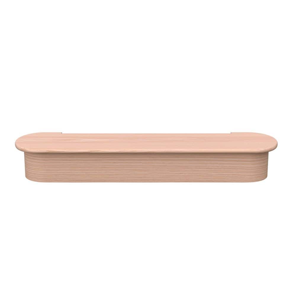 EVERMARK Stair Parts 12-1/2 in. x 70-3/8 in. Red Oak Bullnose Starting ...