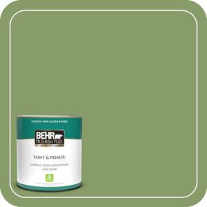 BEHR PREMIUM PLUS 8 oz. #M370-5 Agave Plant Semi-Gloss Interior ...