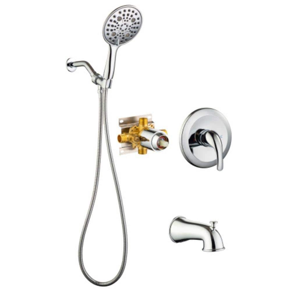 Lukvuzo Single Handle Detachable Showerheads System with 6-Spray Shower ...