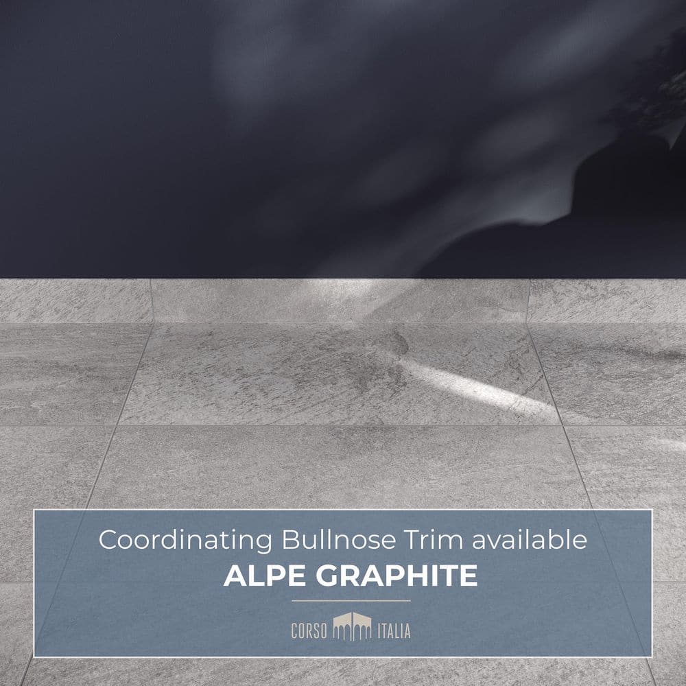 Buy Alpe Graphite 12 in. x 24 in. Porcelain Floor and Wall Tile (15.50 ...