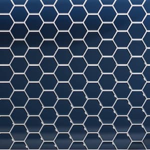 CRUZ BAY STUDIO 3 in. Beehive 10.25 in. x 11.75 in. Hexagon Deep Blue ...