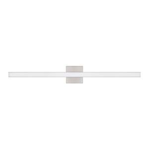 KAISITE 39 in. 1-Light Bathroom Modern Light Fixture Brushed Nickel LED ...