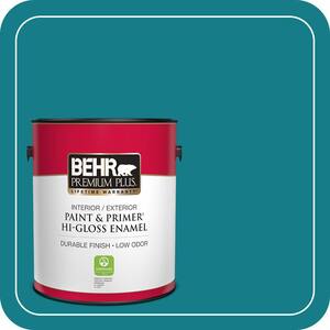 1 gal. #PPU13-01 Caribe Hi-Gloss Enamel Interior/Exterior Paint & Primer