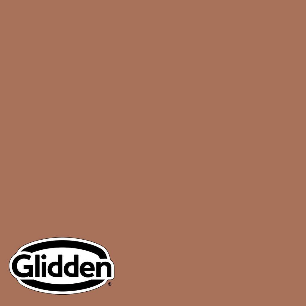 Glidden Premium 1 gal. PPG1068-6 Nutmeg Satin Interior Latex Paint ...