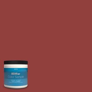 BEHR PREMIUM PLUS 1 qt. #BIC-49 Red Red Red Semi-Gloss Enamel Exterior ...