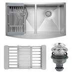 AKDY Matte Black Finished Stainless Steel 33 in. x 20 in. Single Bowl ...