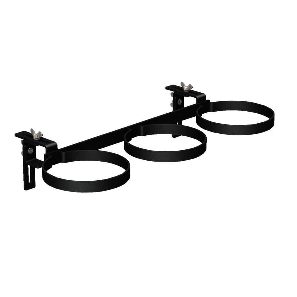 Vigoro 3-Ring Adjustable Railing Steel Pot Holder 27413 - The Home Depot