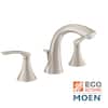 MOEN Darcy 8 in. Widespread 2-Handle High-Arc Bathroom Faucet in Spot Resist Brushed Nickel ...
