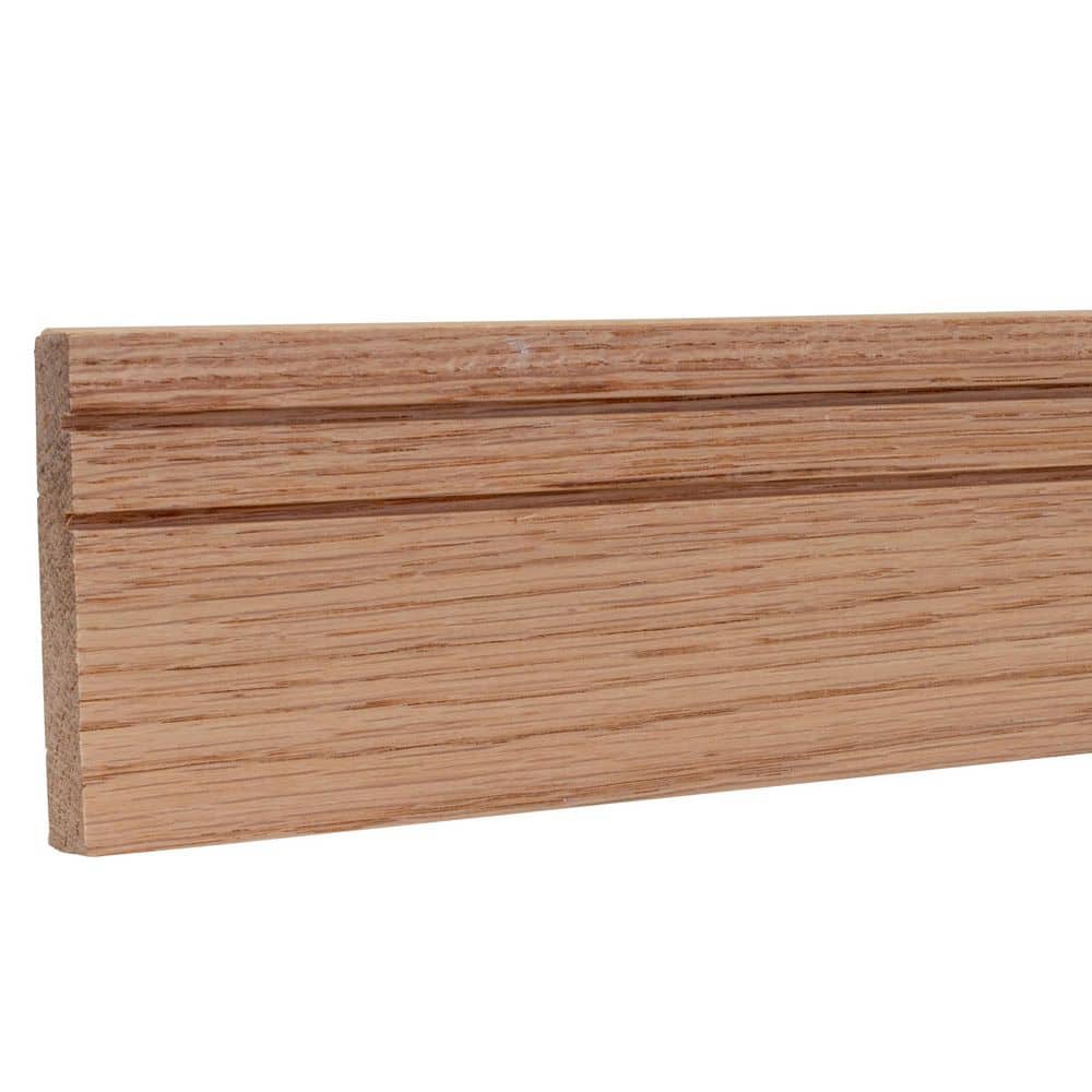 Ornamental Mouldings 0.4687 in. D x 3.5 in. W x 92 in. L Unfinished Red ...