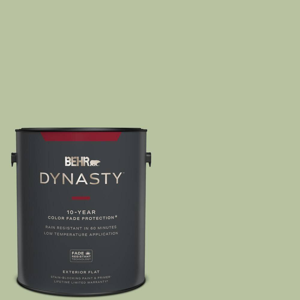 BEHR DYNASTY 1 gal. #M380-4 Chopped Dill Flat Exterior Stain-Blocking ...